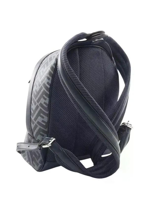 Fendi 2010-2026 Small Zucca Coated Canvas Chiodo Diagonal Backpack
