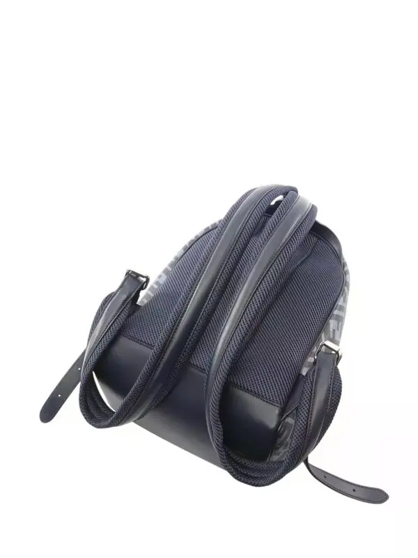 Fendi 2010-2026 Small Zucca Coated Canvas Chiodo Diagonal Backpack