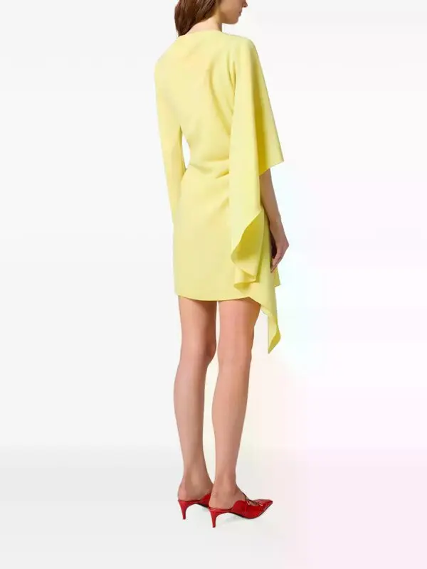 MSGM Asymmetrical Draped Mini Dress