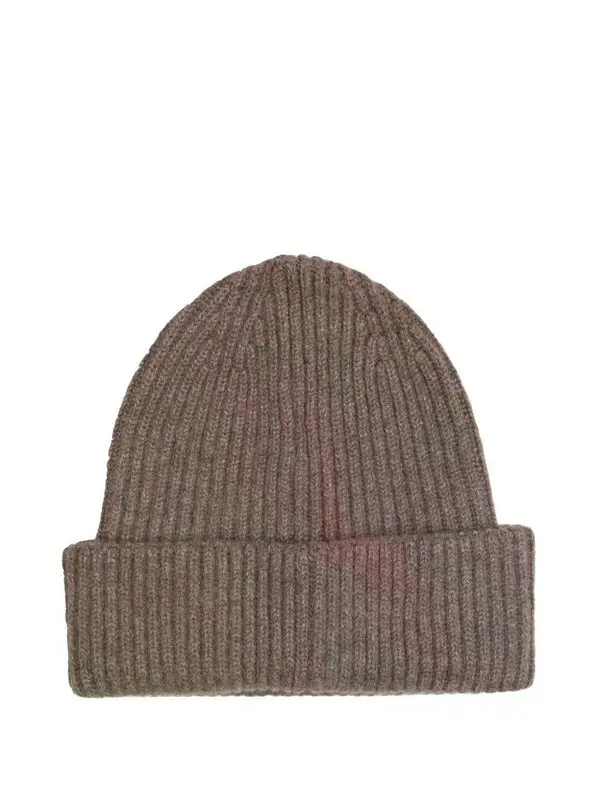 Fedeli Ribbed Knit Beanie Hat