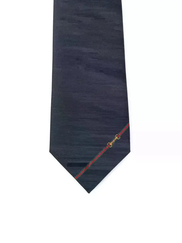 Gucci Horsebit Stripe Tie - Blue