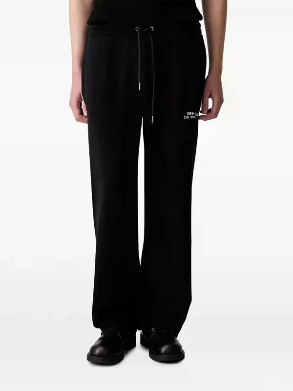Off-White Logo-print Drawstring Track Pants - Black