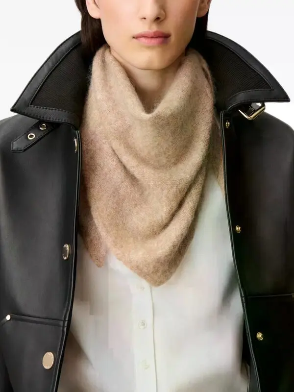 Claudie Pierlot Triangular Knitted Scarf