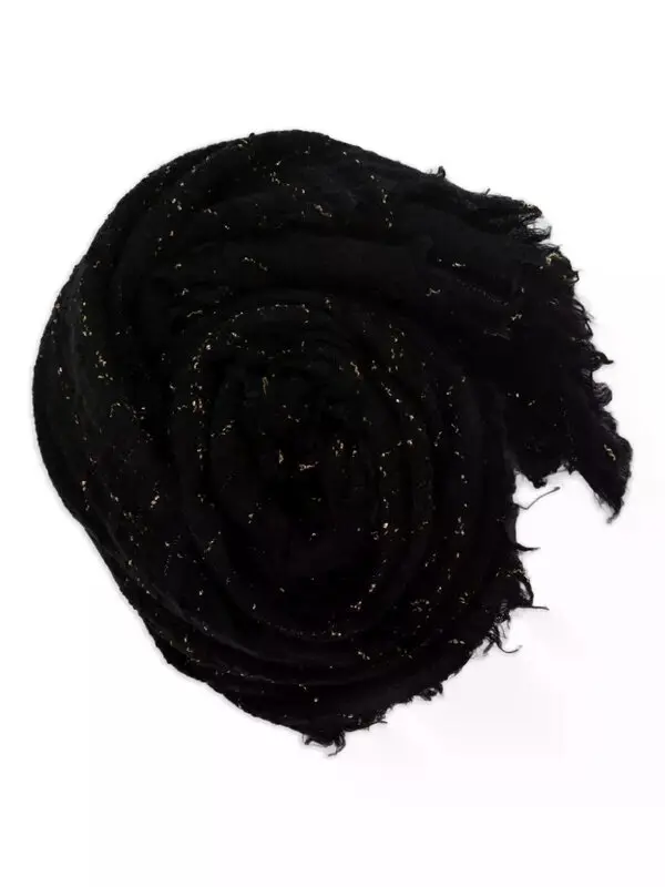 Faliero Sarti New Diletta Frayed Check Scarf