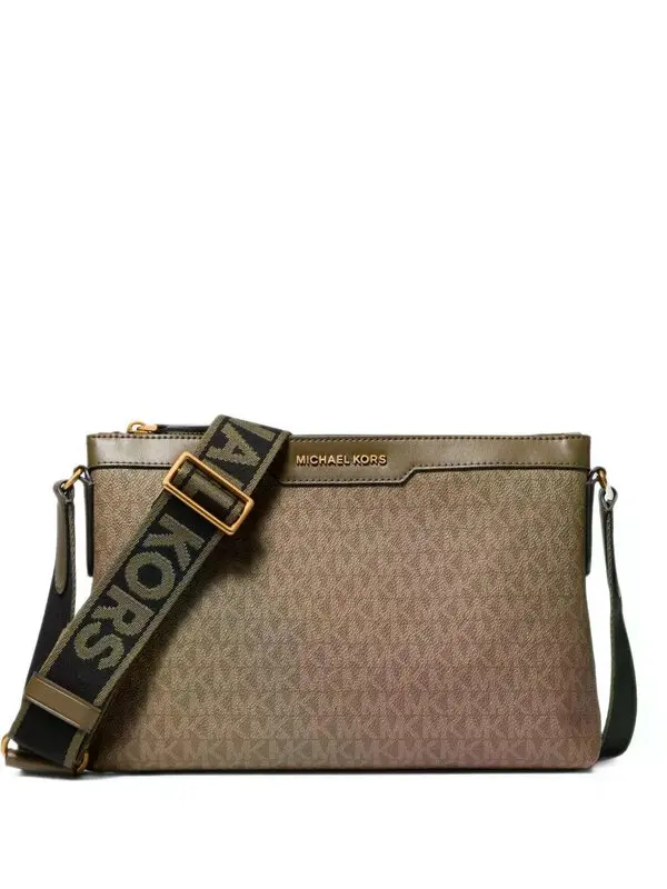 Michael Kors Hudson Signature Logo Messenger Bag