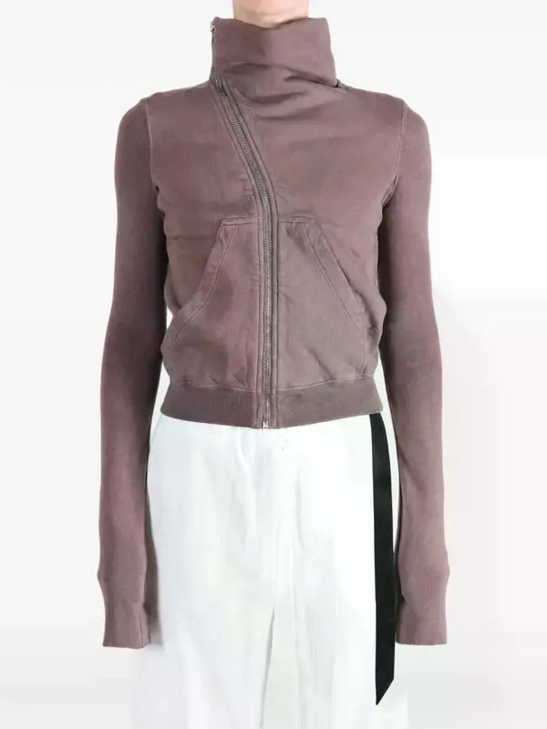 Rick Owens Asymmetric Zip-up Sweatshirt