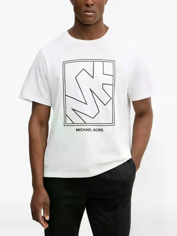 Michael Kors Logo-print Short-sleeve T-shirt - White