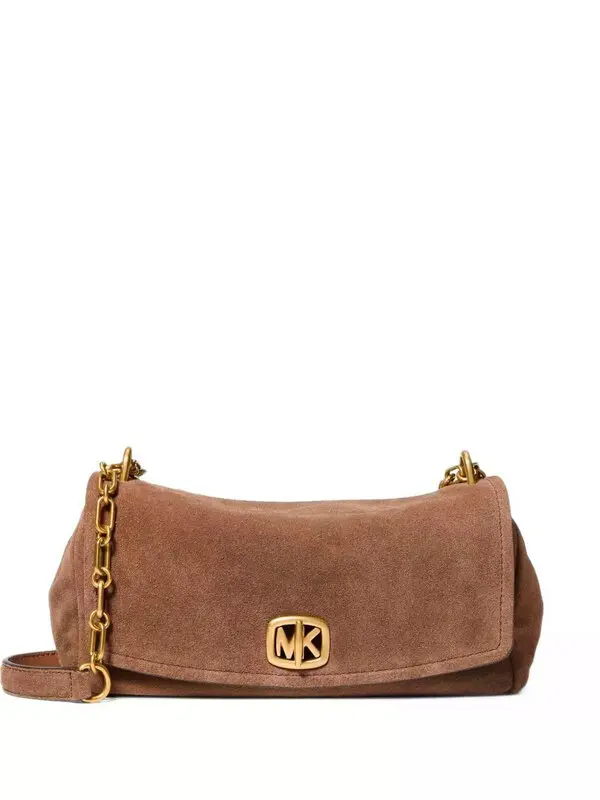 Michael Kors Bryant Small Suede Convertible Shoulder Bag - Brown