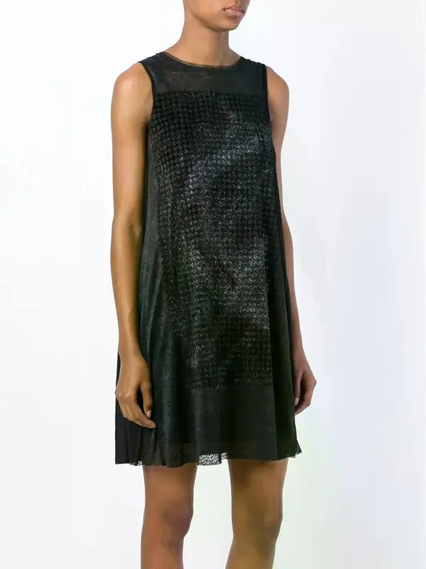 High Sleeveless Shift Dress