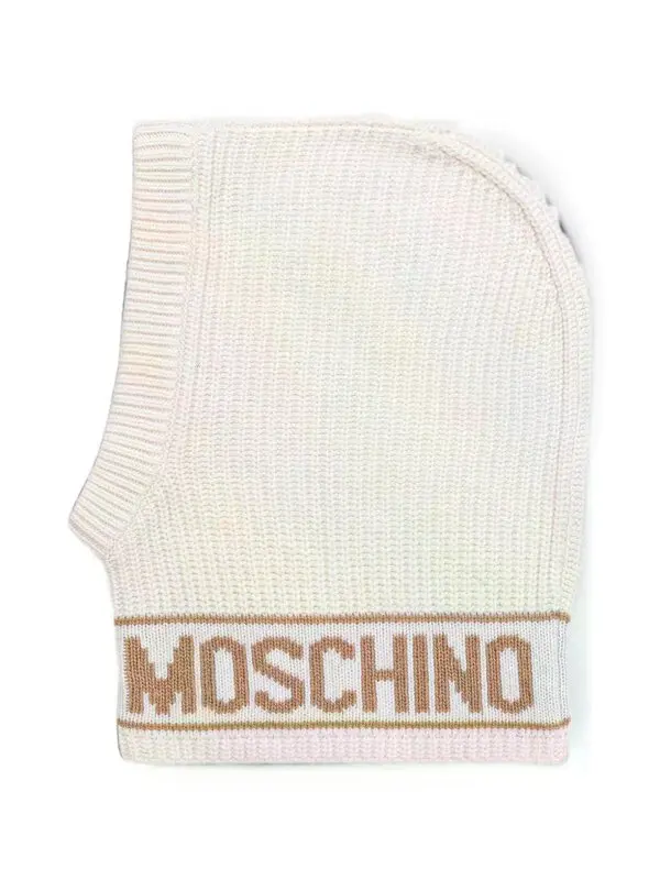 Moschino Logo-embellishment Balaclava - Neutrals