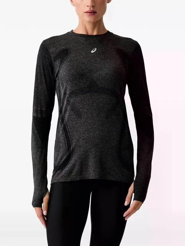Asics Logo-print Long-sleeve Performance T-shirt