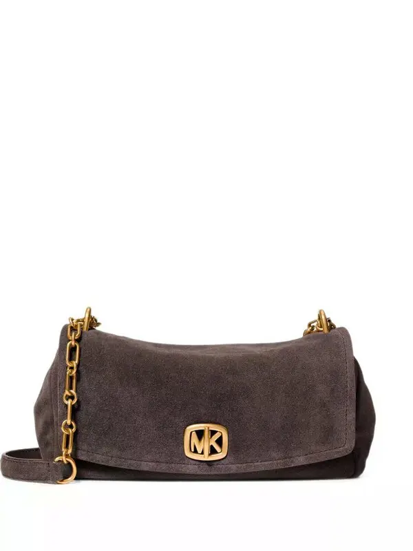 Michael Kors Bryant Small Suede Convertible Shoulder Bag - Brown