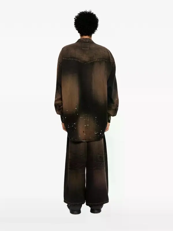 Mihara Yasuhiro Flatted Collar Denim Shirt
