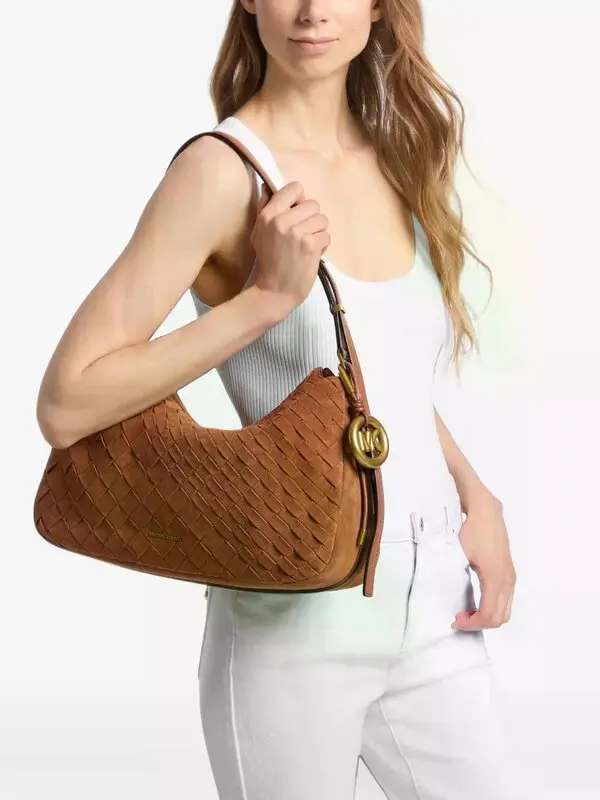 Michael Kors Woven Leather Shoulder Bag