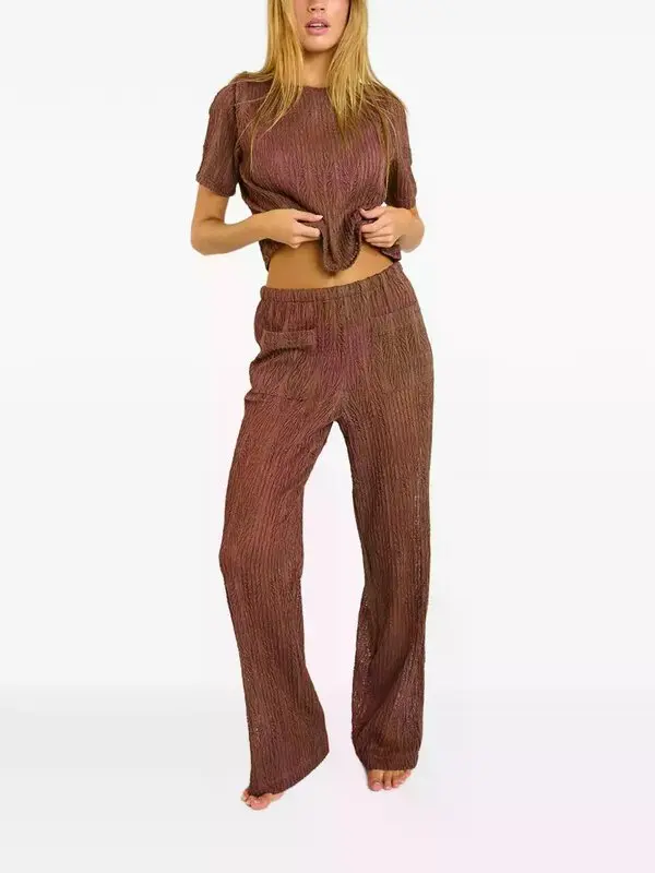BANANA MOON Beachsoul Textured Straight-leg Trousers