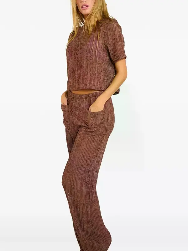 BANANA MOON Beachsoul Textured Straight-leg Trousers