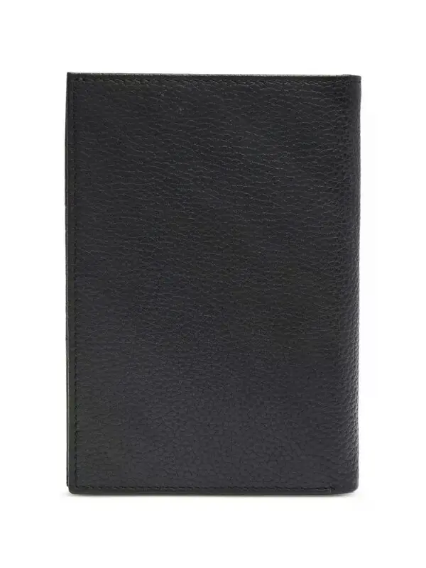 LANCEL Leon Grained Leather Wallet - Black