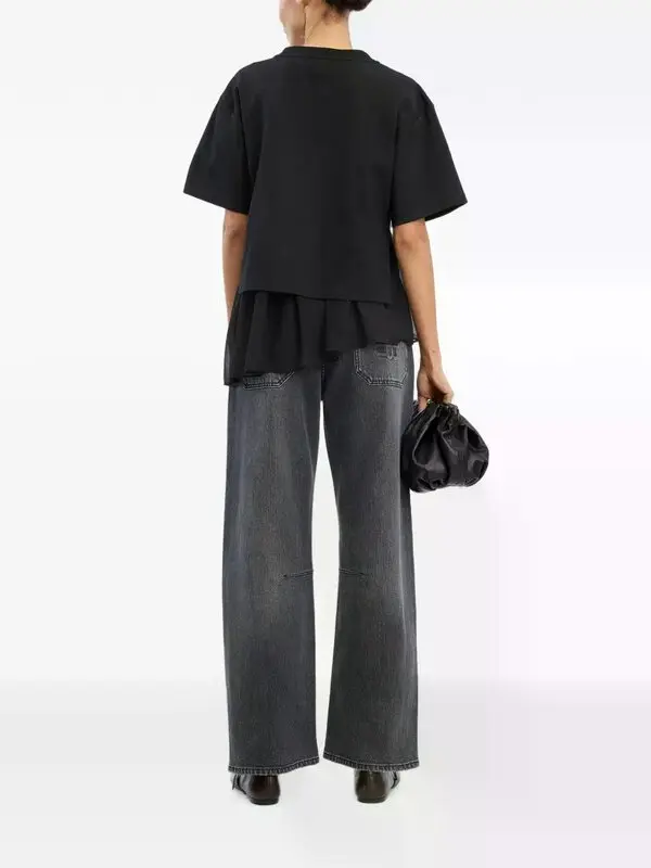 Munthe Vach Crystal-embellished Layered T-shirt