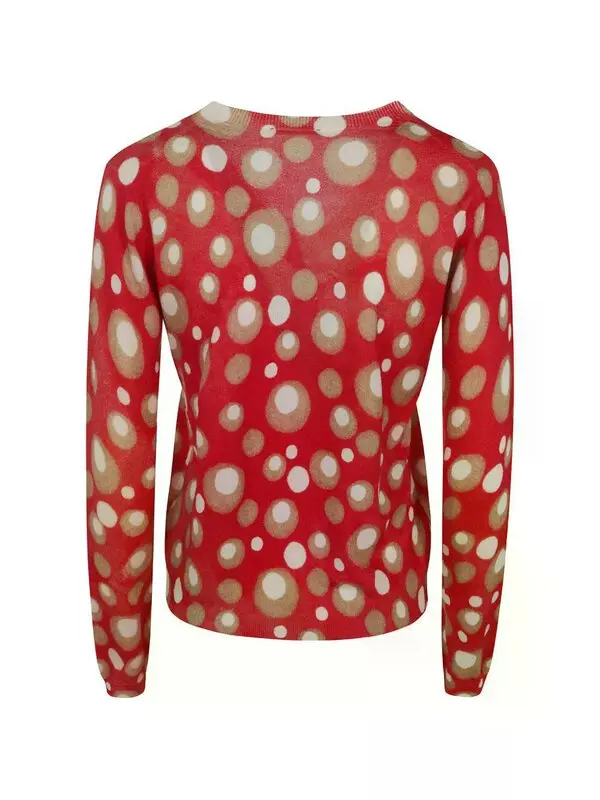 IN BED WITH YOU Polka-dot V-neck Sweater