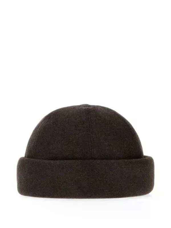 Giorgio Armani Adjustable-strap Beanie Hat - Brown