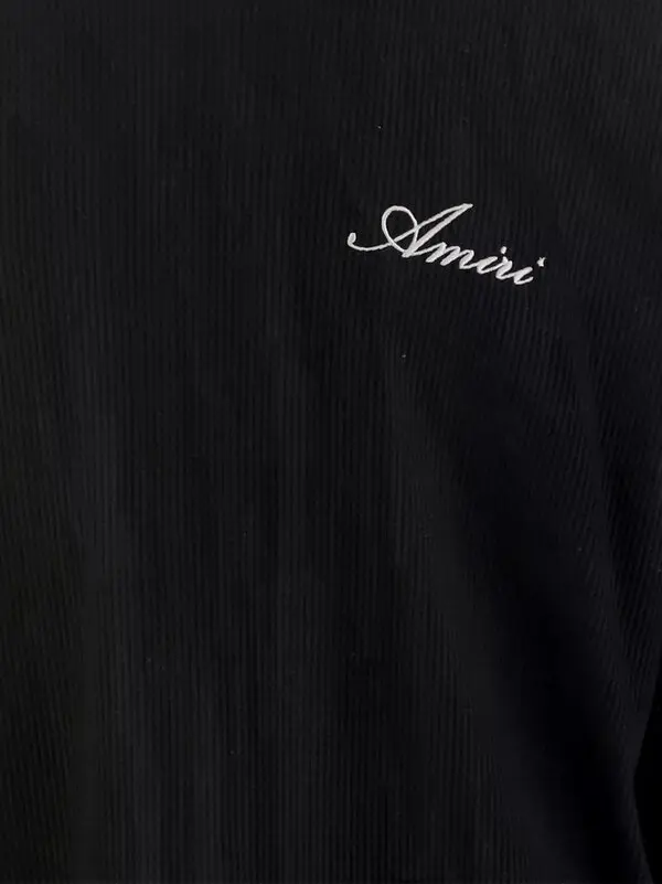 Amiri Wolf Print Logo Embroidered Sweater
