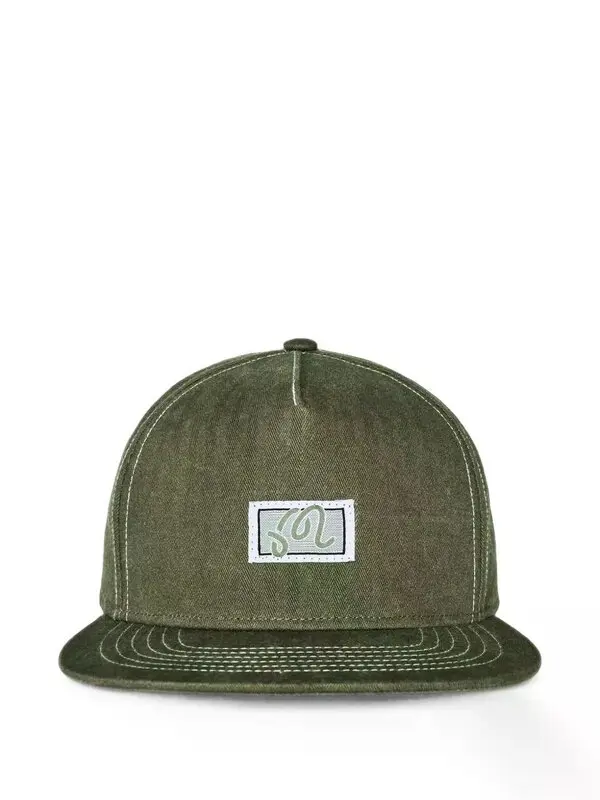 MALBON Station Herringbone Snapback Hat