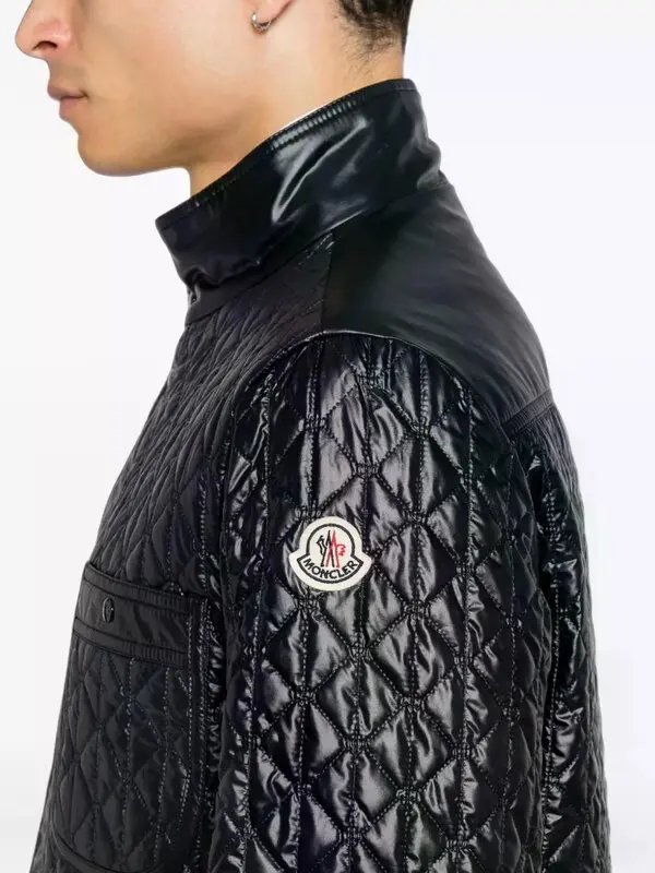 Moncler Quilted-finish Logo-patch Jacket