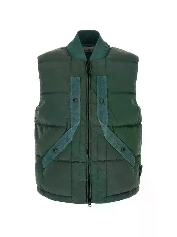Stone Island Nylon Metal Padded Gilet - Green