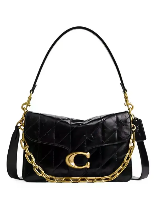 COACH Tabby Quilted Leather Shoulder Bag - Black