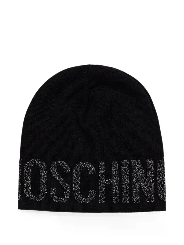 Moschino Logo-intarsia Beanie Hat