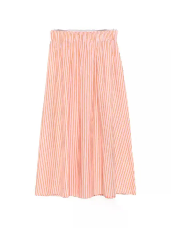 MAISON123 Brune Striped Midi Skirt