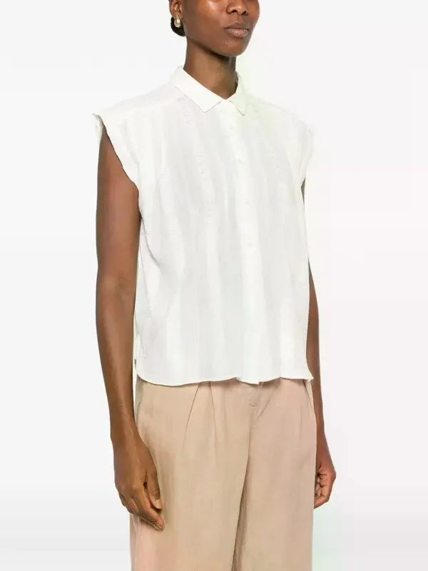 MAISON123 Derry Embroidered Sleeveless Shirt