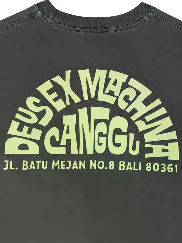 Deus Ex Machina Canggu Adress Logo-print T-shirt - Grey