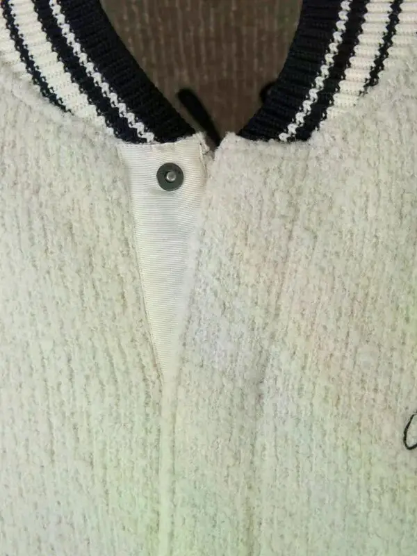 Off-White Logo-embroidered Striped-trim Jacket