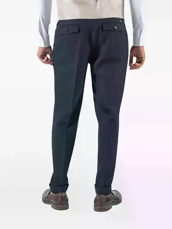 BOSS Perin Virgin Wool Trousers - Blue