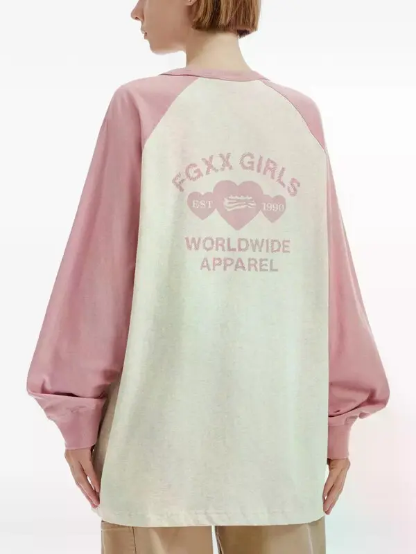 FINGERCROXX Raglan-sleeve T-shirt