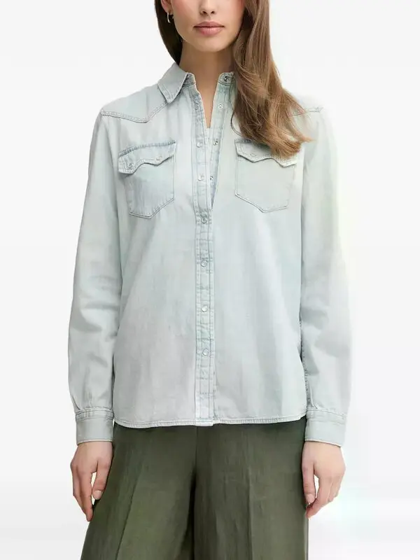 BENETTON Flap'-pocket Denim Shirt