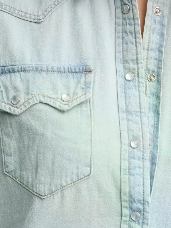BENETTON Flap'-pocket Denim Shirt