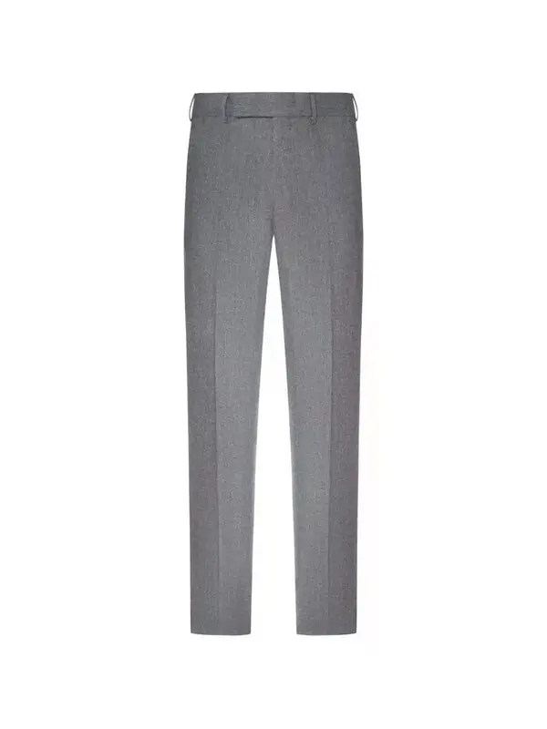Zegna Straight-leg Wool Trousers - Grey