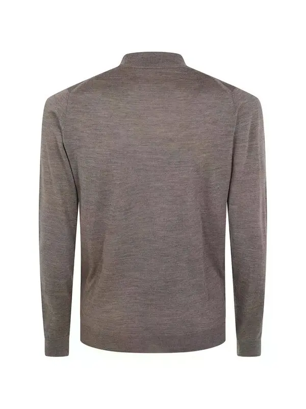 John Smedley Harcourt Mock-neck Fine-knit Top