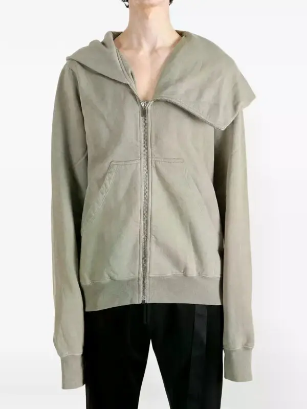 Rick Owens Asymmetric Zip-up Hoodie