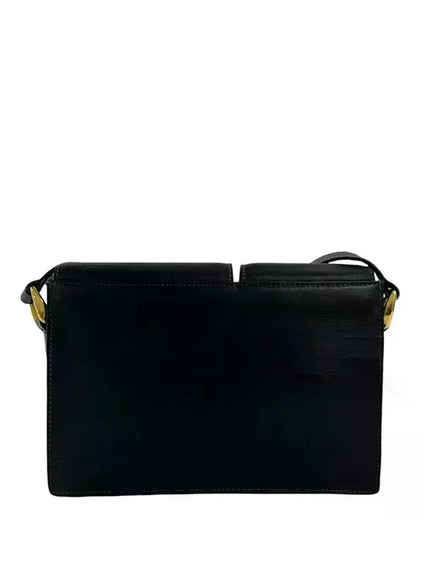 Gucci 20th Century Calfskin Turn Lock Crossbody Bag - Black