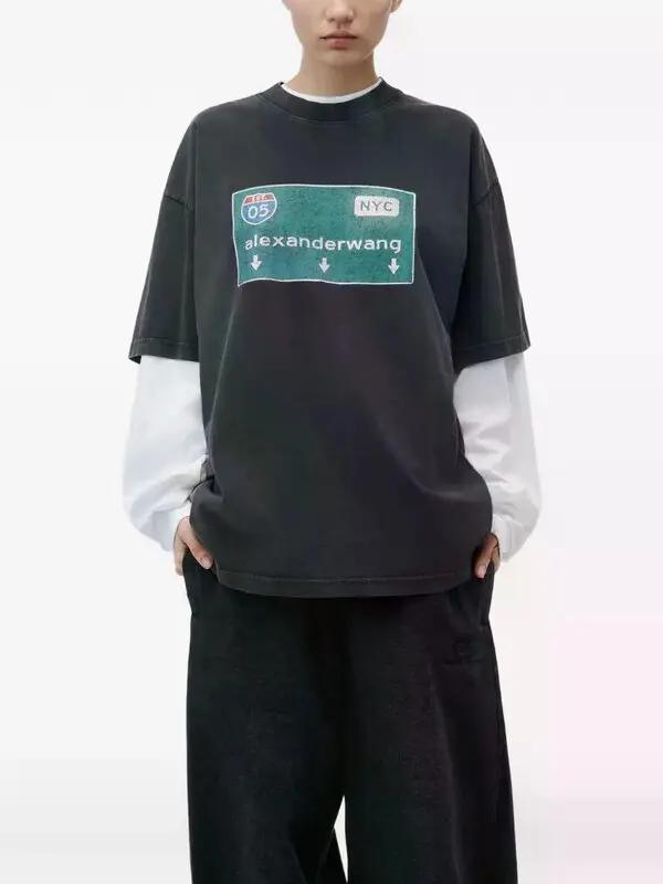 Alexander Wang Street Sign Graphic T-shirt