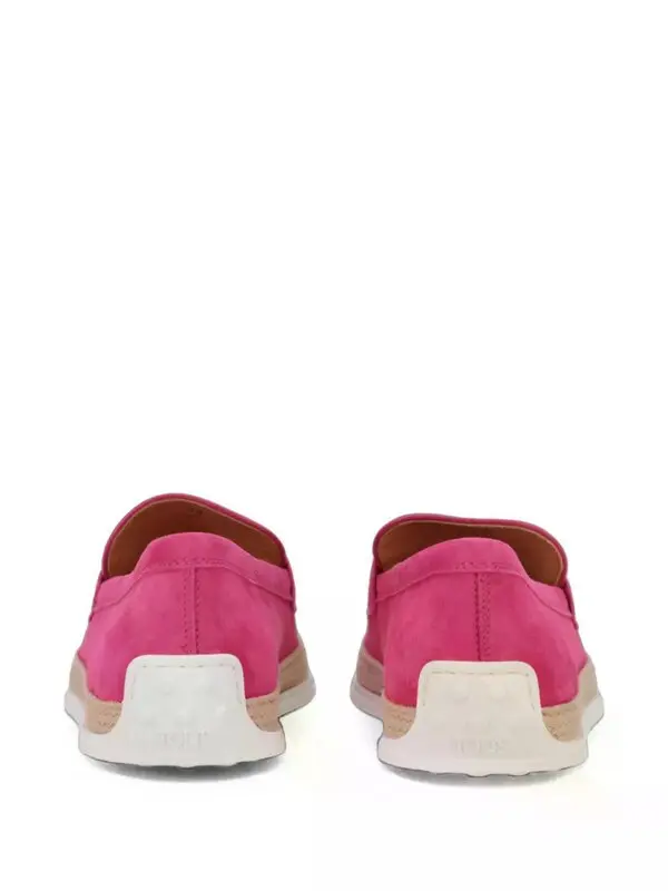 TOD'S Braided-sole Chain-link Leather Loafers