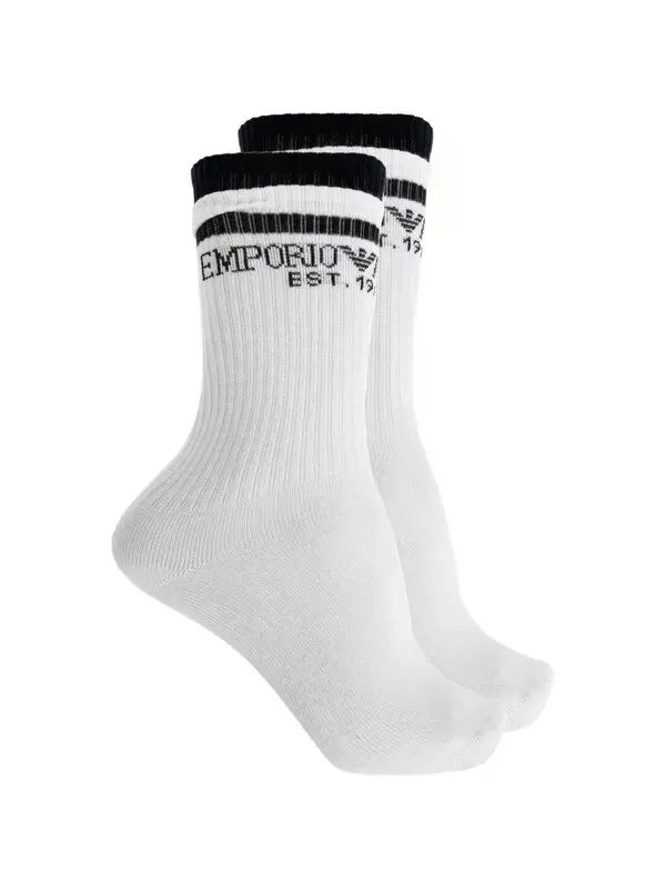 Emporio Armani Crew Socks With Logo Print