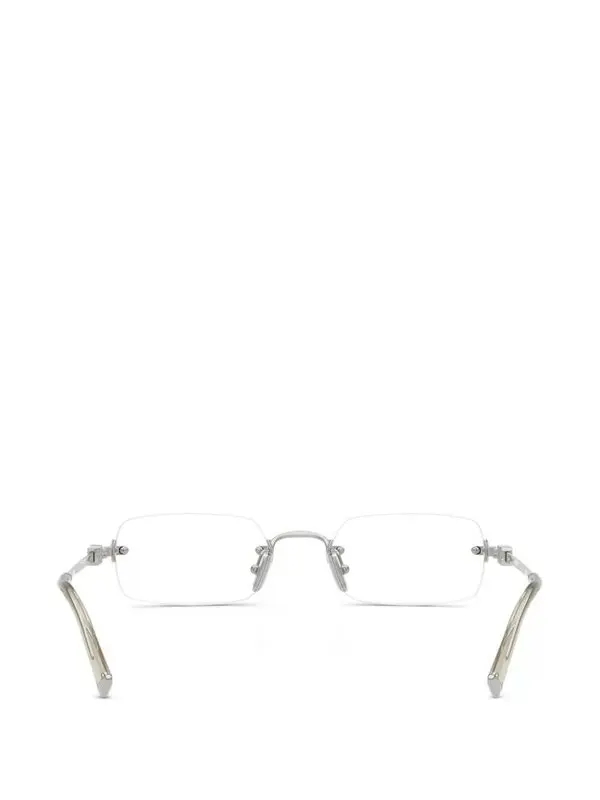 Miu Miu Rimless Rectangle-frame Sunglasses