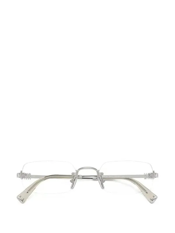 Miu Miu Rimless Rectangle-frame Sunglasses