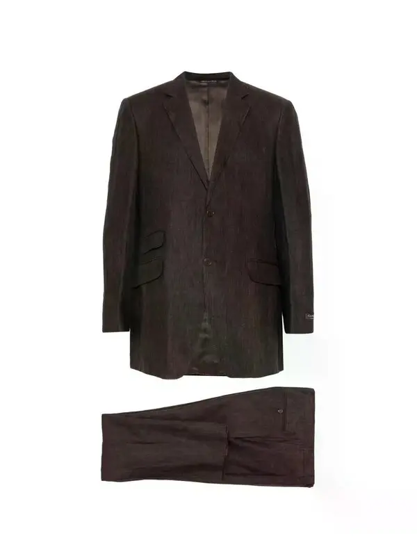 Canali Single-breasted Suit - Brown