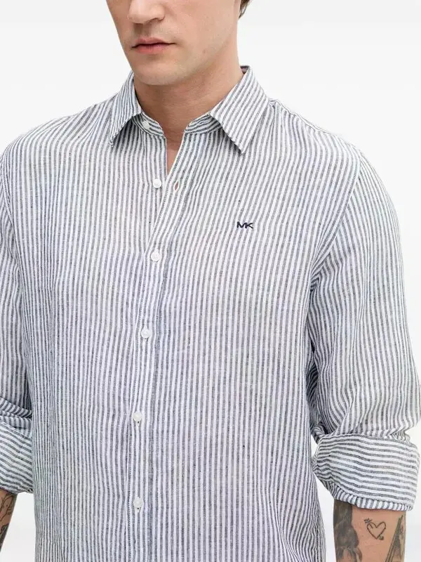 Michael Kors Striped Linen Shirt