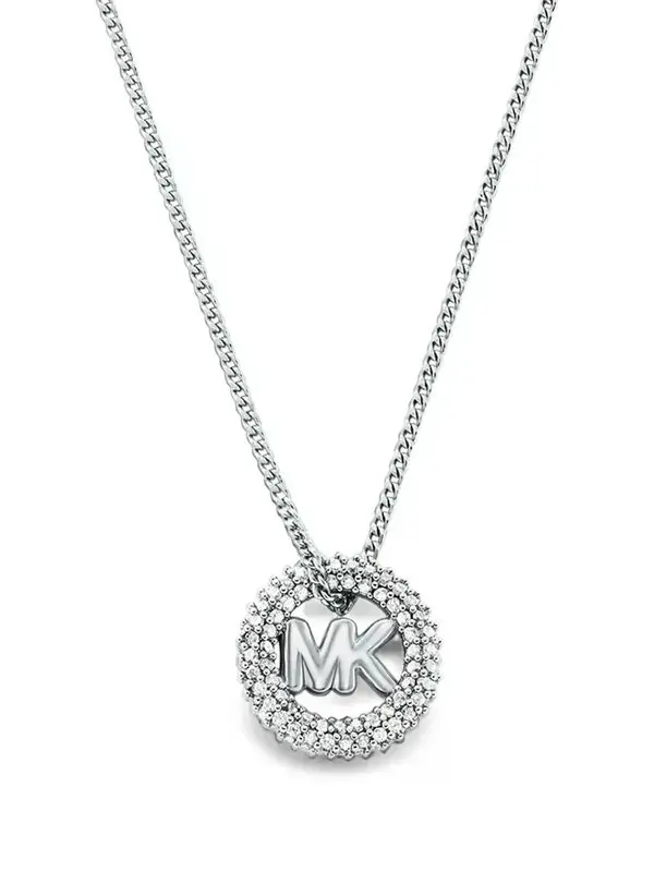 Michael Kors Pavé-set Logo-pendant Necklace